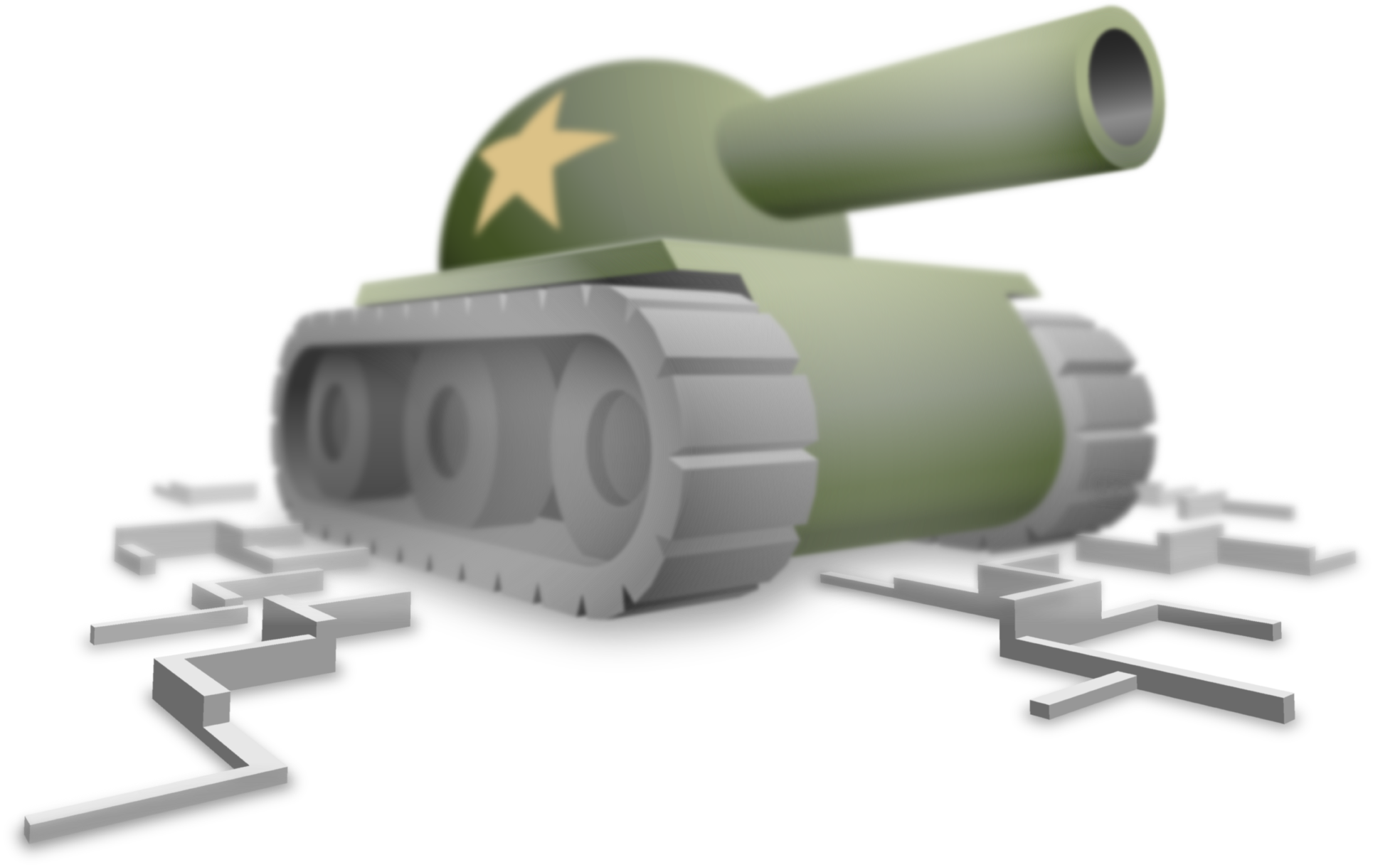 My first print: A tank from TankTrouble! I recently made it in ...